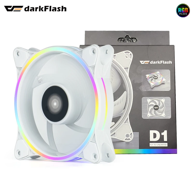 darkFlash-D1-120mm-PC-Computer-LED-rainbow-fan-12cm-4pin-Desktop-PC ...