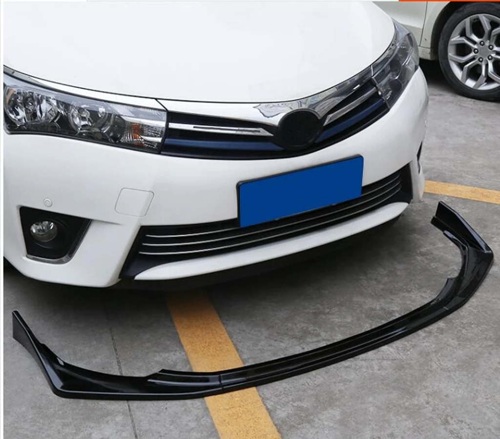 For-Toyota-Corolla-Front-Bumper-Lip-Spoiler-Accessories-2014-2017-Front ...