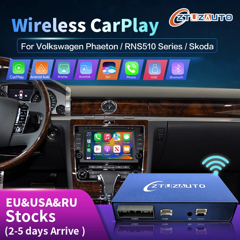 Wireless-Apple-CarPlay-For-Volkswagen-RNS510-Series-Phaeton-Skoda ...