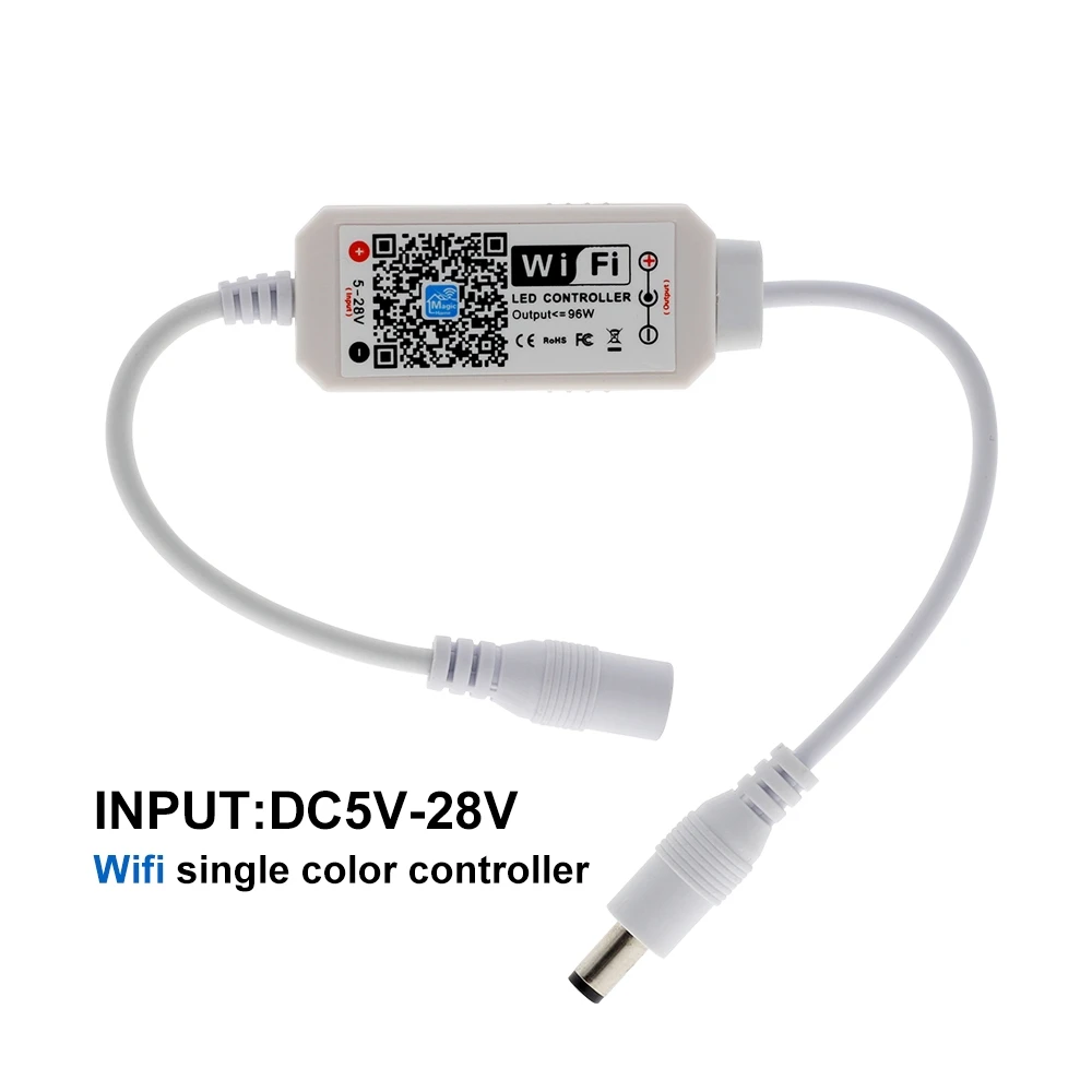 DC-12V-24V-LED-Controller-Remote-Mini-Dimmable-Wireless-APP-WiFi ...