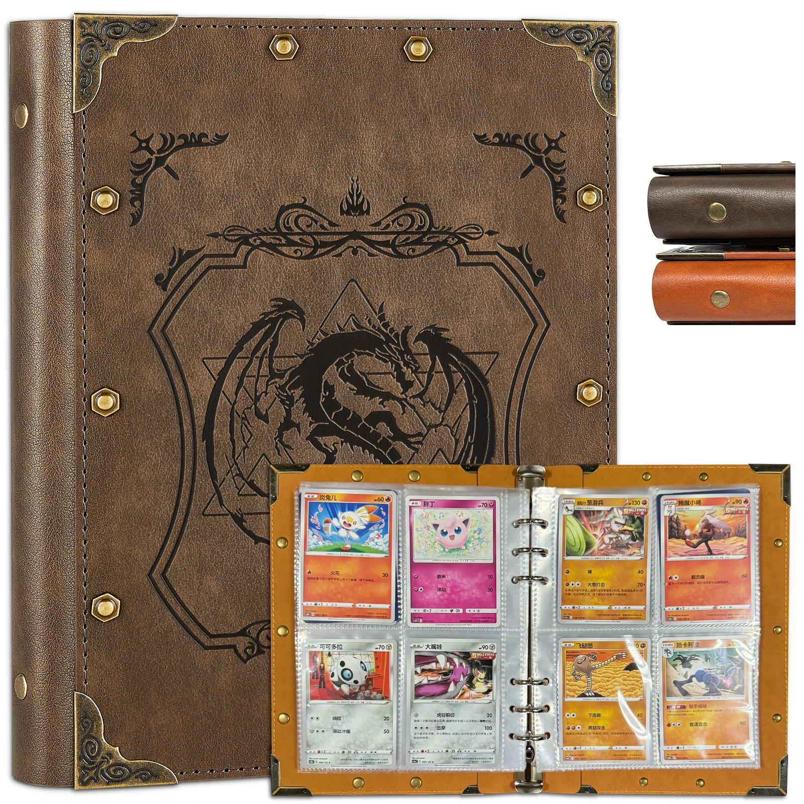 Trading-Card-Binder-4-Pocket-Album-For-MTG-TCG-Disney-Lorcana-Trading ...