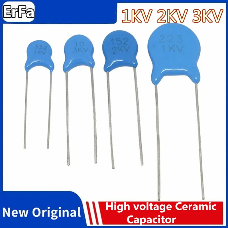 20pcs 1KV 2KV 3KV High voltage Ceramic Capacitor 10PF 20PF 47PF 68PF ...