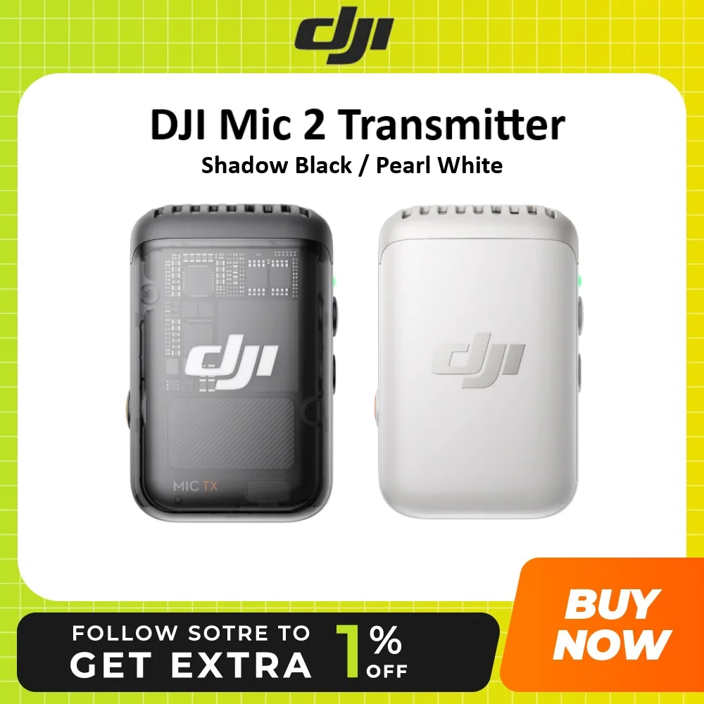 DJI-Mic-2-Wireless-Microphone-with-Intelligent-Noise-Cancelling-32-bit ...