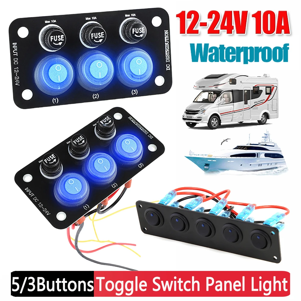 12V-24V-10A-Toggle-Switch-Panel-Light-LED-Marine-Boat-Rocker-Switch ...