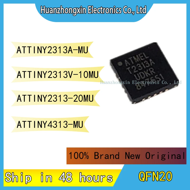 ATTINY2313A MU ATTINY2313V 10MU ATTINY2313 20MU ATTINY4313 MU MCU Chip QFN20 Integrated Circuit ...