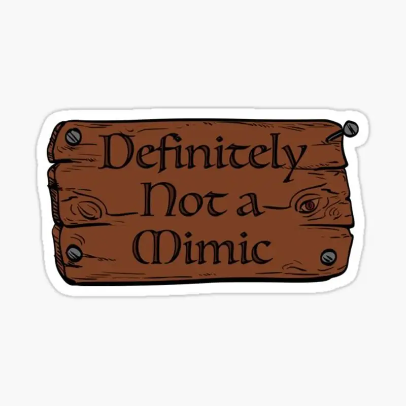 Definitely-not-a-Mimic-Sticker-for-Laptop-Decor-Bedroom-Car-Cute ...