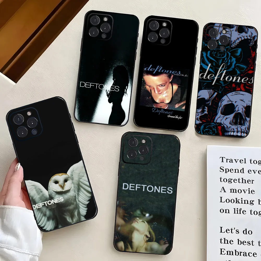 1PC Band D-Deftones Phone Case Silicone Soft For iPhone 16 15 14 13 12 ...