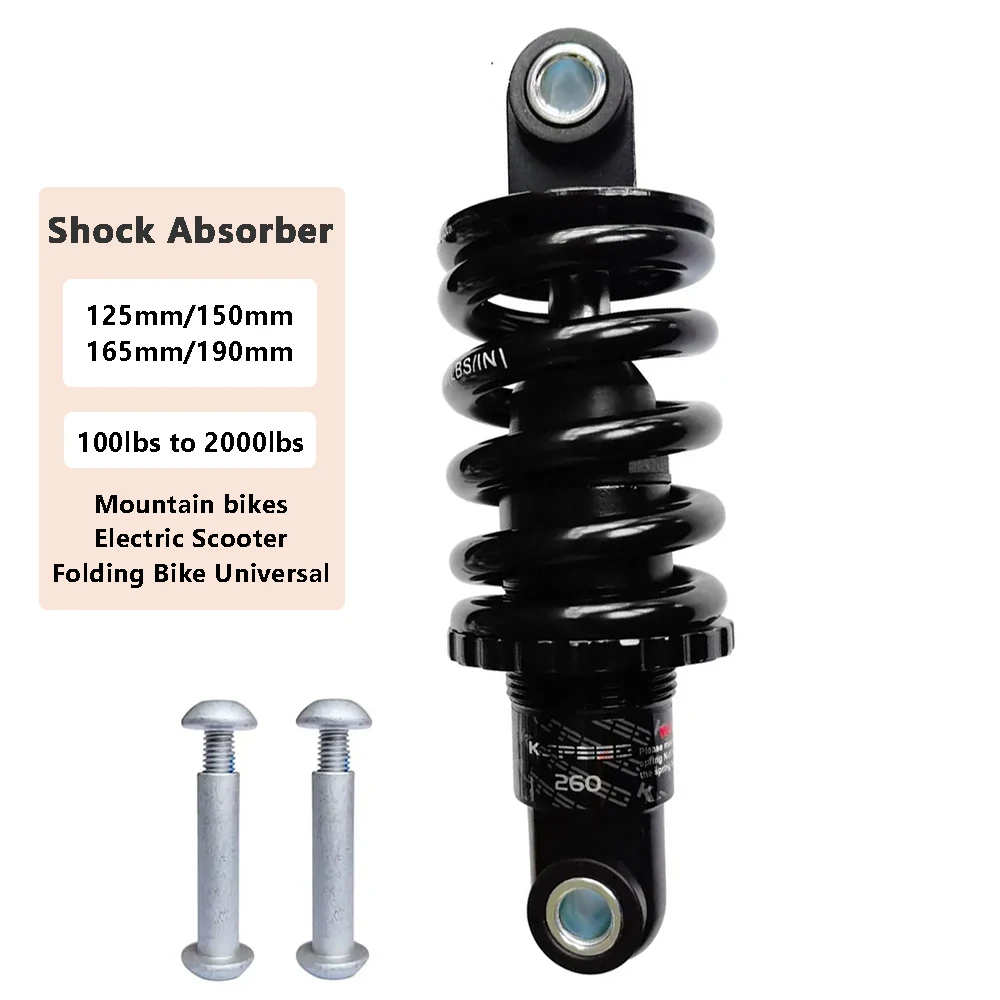Bike-Rear-Shock-Absorber-Spring-MTB-125mm-150mm-100-to-2500-Lbs-Bicycle ...