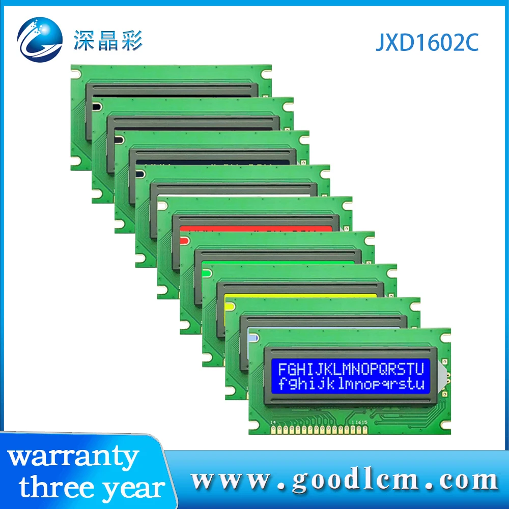 1602C-2x16-lcd-display-16x02-LCD-module-hd44780-drive-Multiple-mode ...