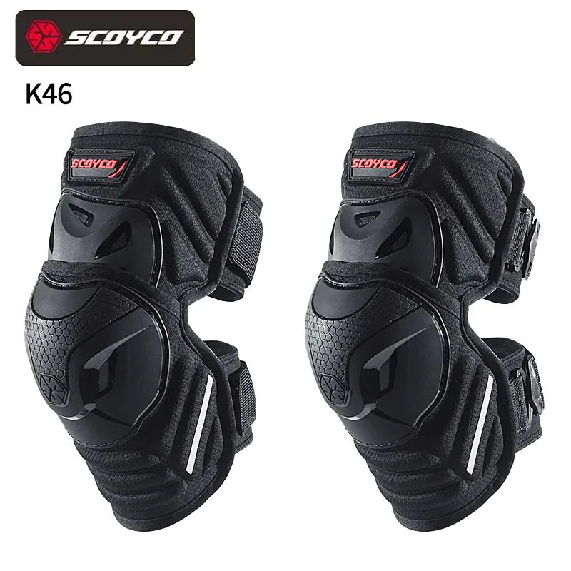 Scoyco K-46 Motorcycle Knee Pads Motocross Kneepad Impact Protection ...