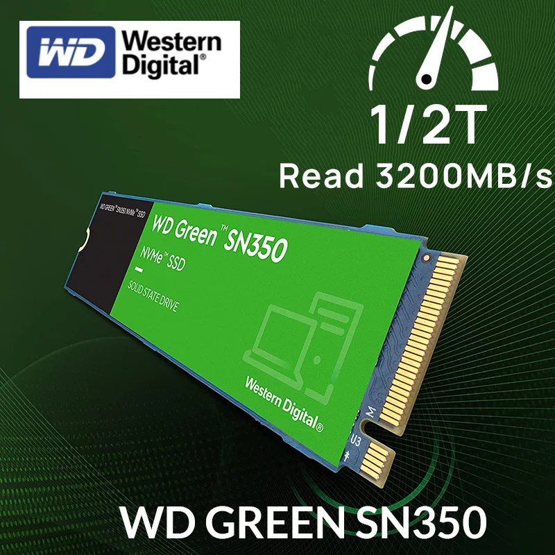 Western Digital WD Green SN350 1TB 2TB NVMe SSD PCIe 3.0 M.2 2280 250G ...