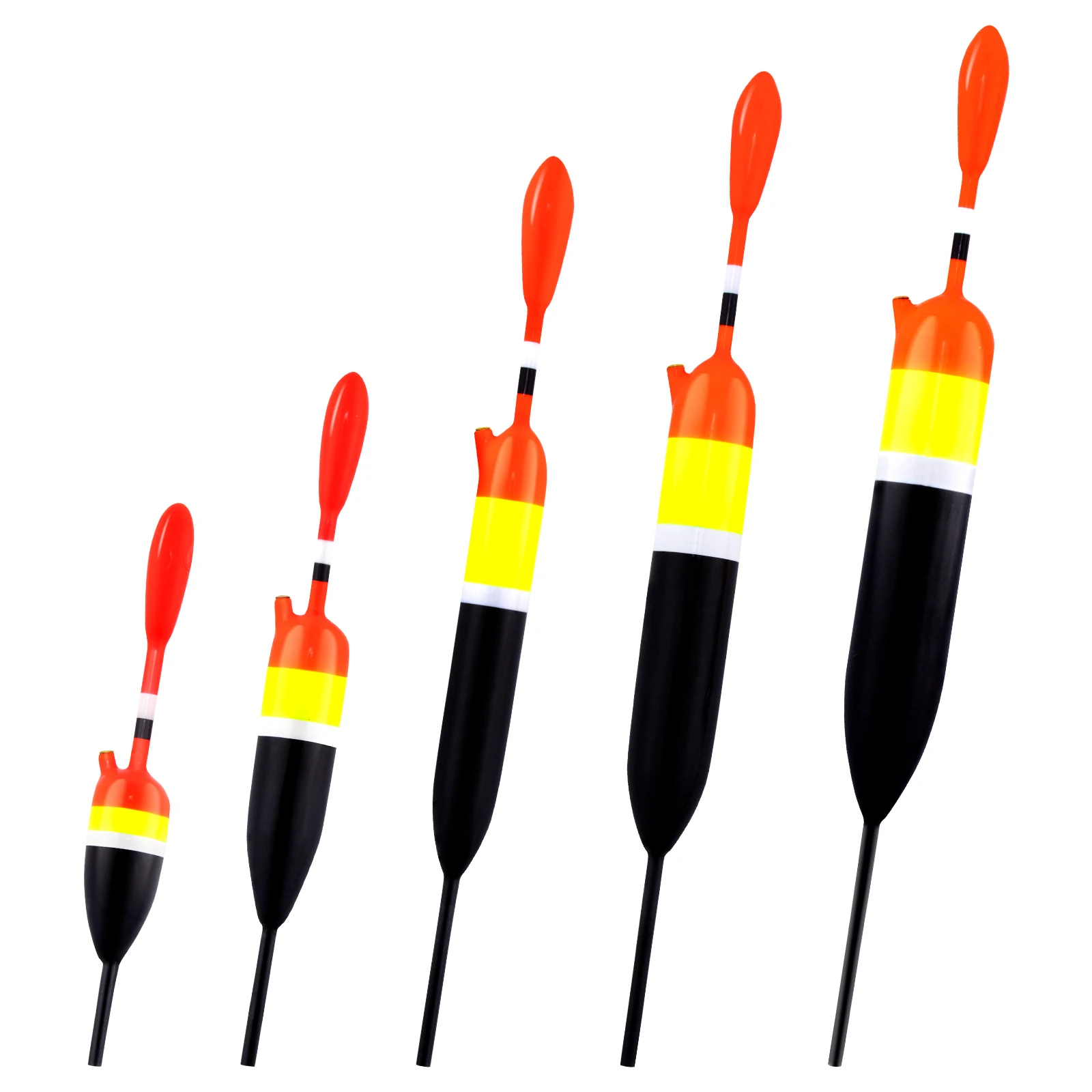5pcs Fishing Bobbers Slip Floats ABS Slide Fishing Floats Freshwater ...