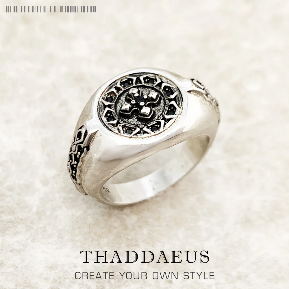 Mens Sterling Silver Signet Rings | 925 Silver Signet Ring Men - Cross ...