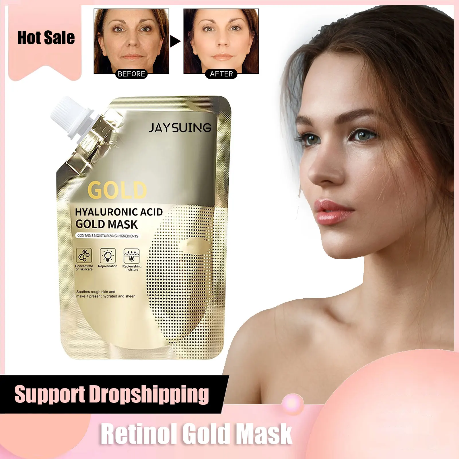 Retinol-Gold-Mask-Anti-A-ging-Lifting-Firming-Oil-Control-Deep-Clean ...