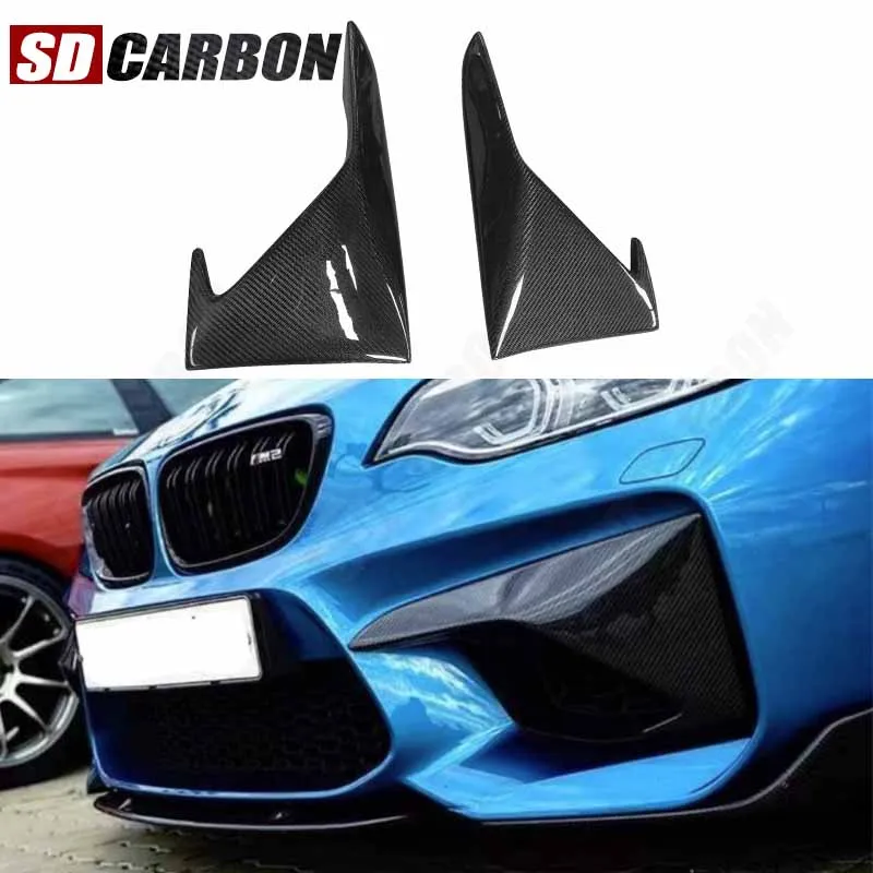 For BMW M2 F87 2014-2021 Carbon Fiber/FRP wrap angle Car Front Bumper ...