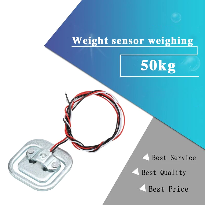 50kg Body Load Cell Weighing Sensor Resistance Strain Half-bridge Total ...
