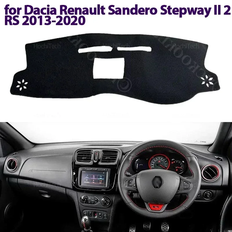 Dashboard Cover Protective Pad For Dacia Renault Sandero Stepway II 2 ...