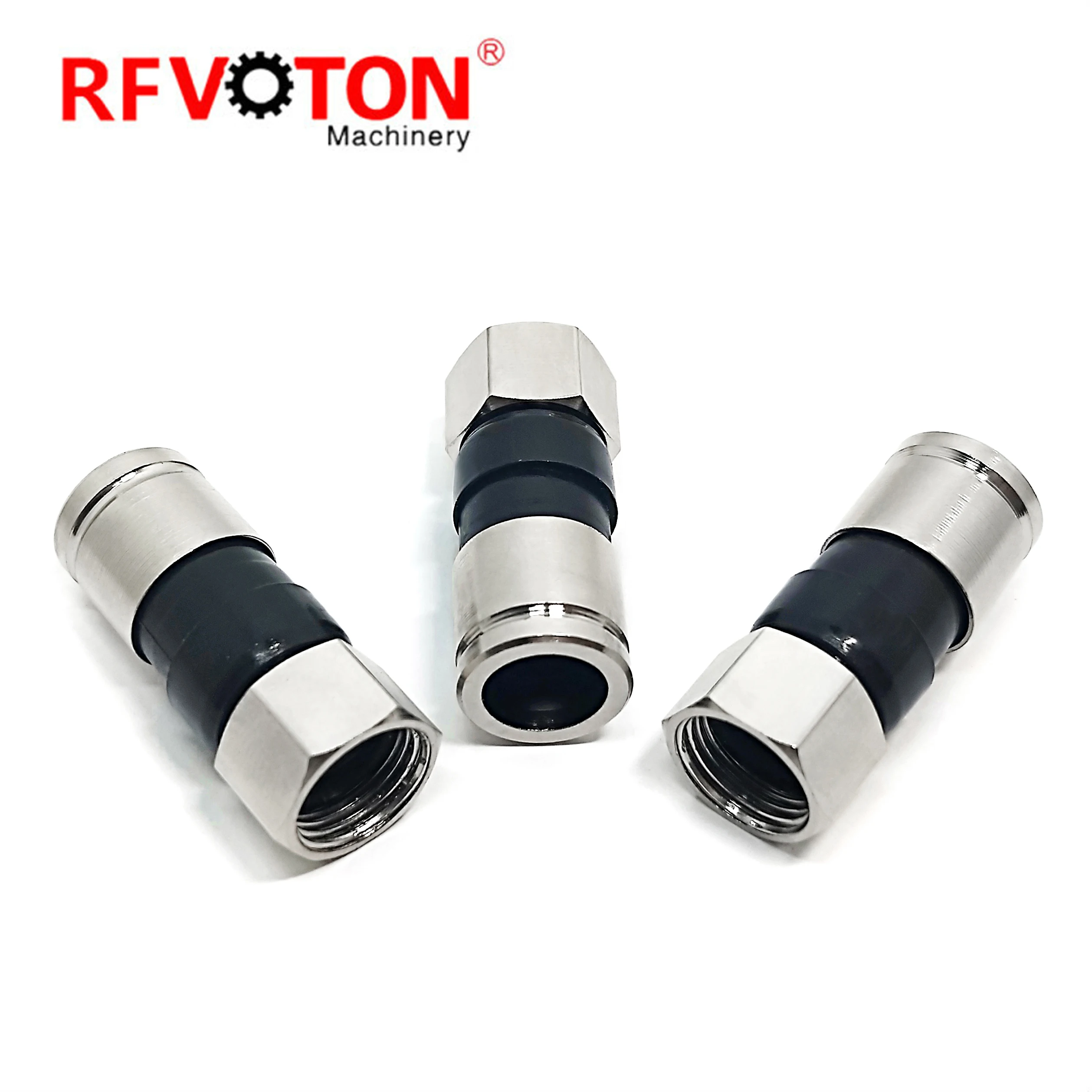 Free Shipping 10 Pieces F Male Plug Compression RF Connectors For RG6 ...
