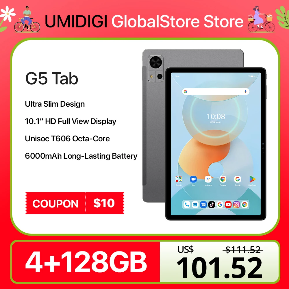 NEW-Tablet-UMIDIGI-G5-Tab-Smart-tablet-Android-13-10-1-HD-Unisoc-T606 ...