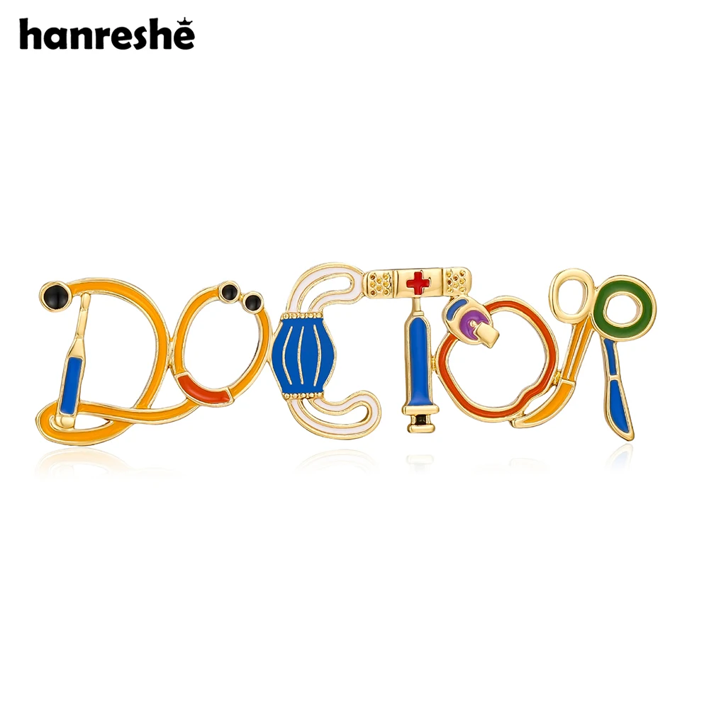 Hanreshe-Medical-Doctor-Enamel-Brooch-Creative-Pin-Badge-Medicine ...