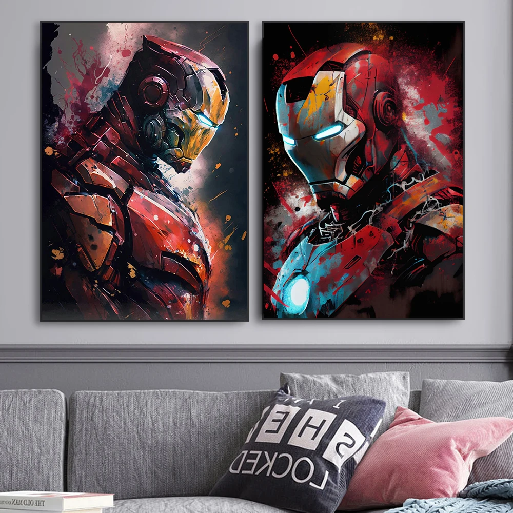 Disney-Iron-Man-Poster-Abstract-Graffiti-Pop-Street-Art-Print ...