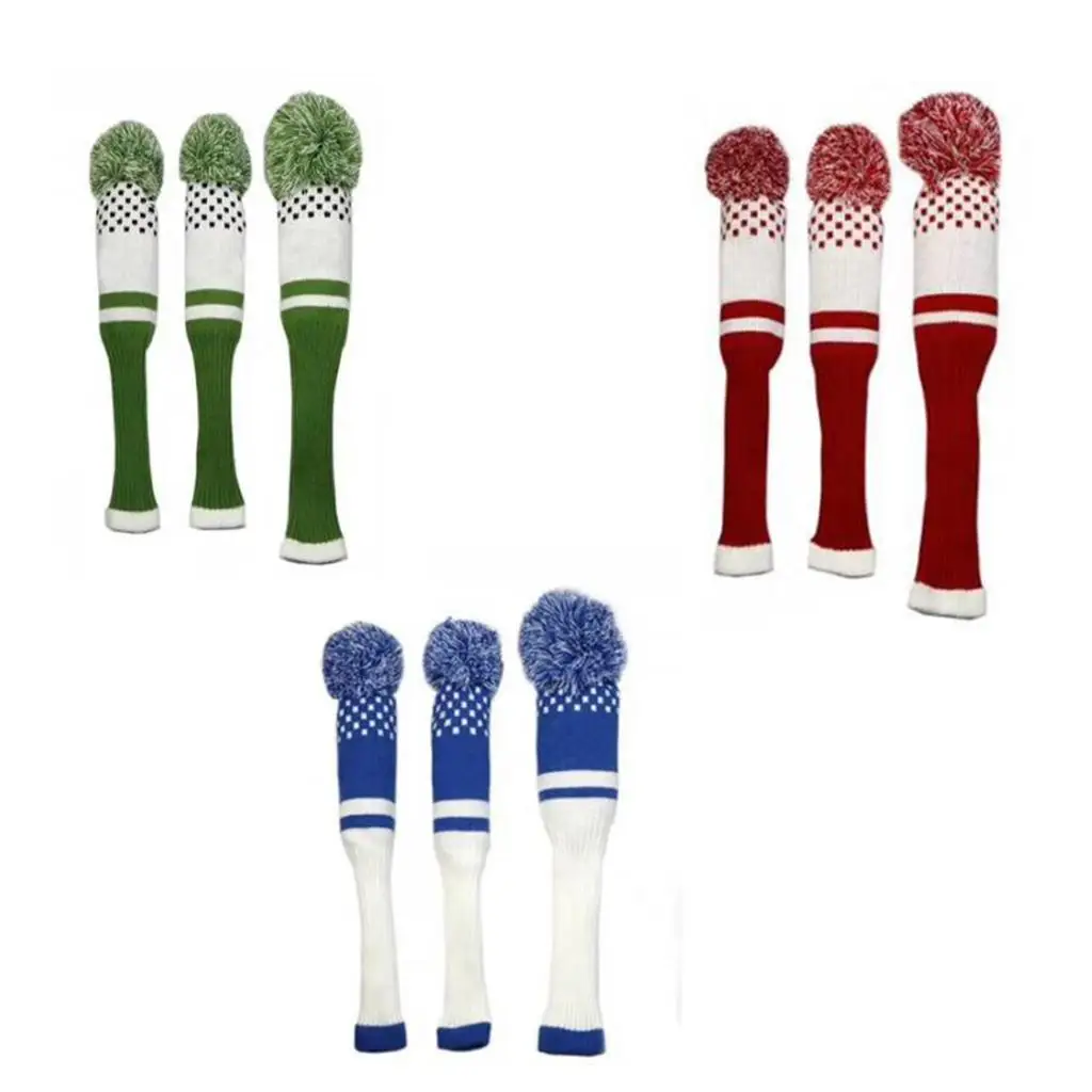 Golf-Club-Sets-Knitting-Mallet-covers-for-head-Wood-Driver-Caps-Golf ...