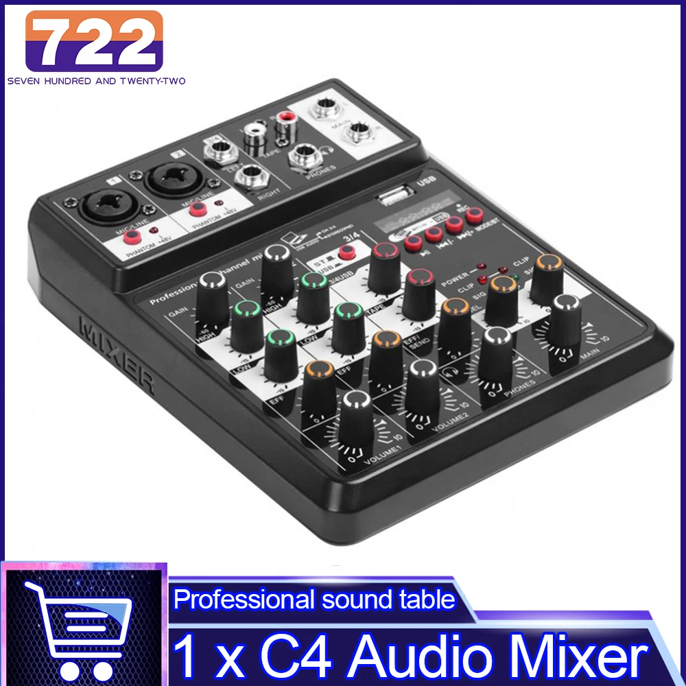 Pro-Audio-Recording-4-Channel-Mixing-Console-USB-Soundcard-Bluetooth ...