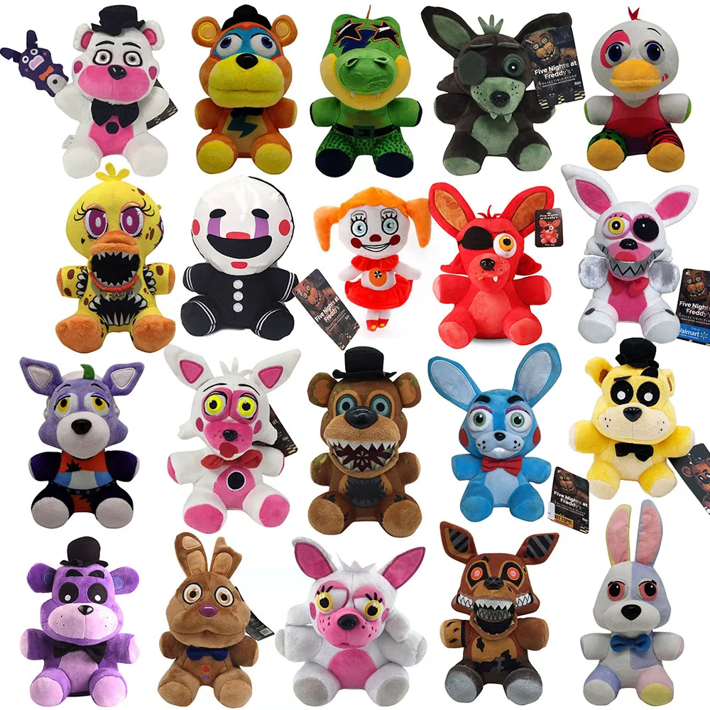 FNAF-peluches-de-Peluche-de-Freddy-Fazbear-oso-Foxy-conejo-Bonnie-Chica ...