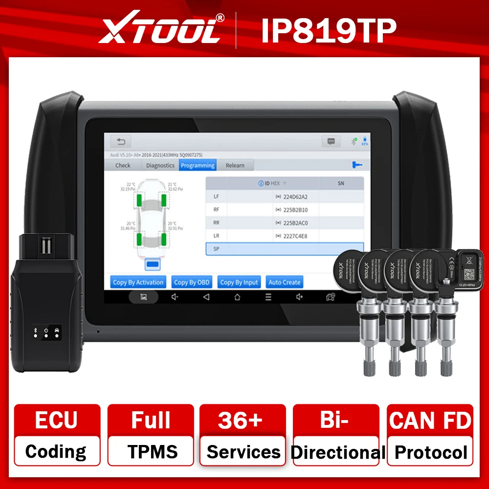 XTOOL-InPlus-IP819TP-TPMS-Diagnostic-Tool-Activation-Relearn-Programming-All-System-Diagnostic ...