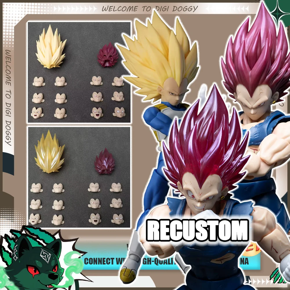 2026 RE DKO RECUSTOM Dragon Ball Super Saiya 3 Vegeta Untra Ego Head ...