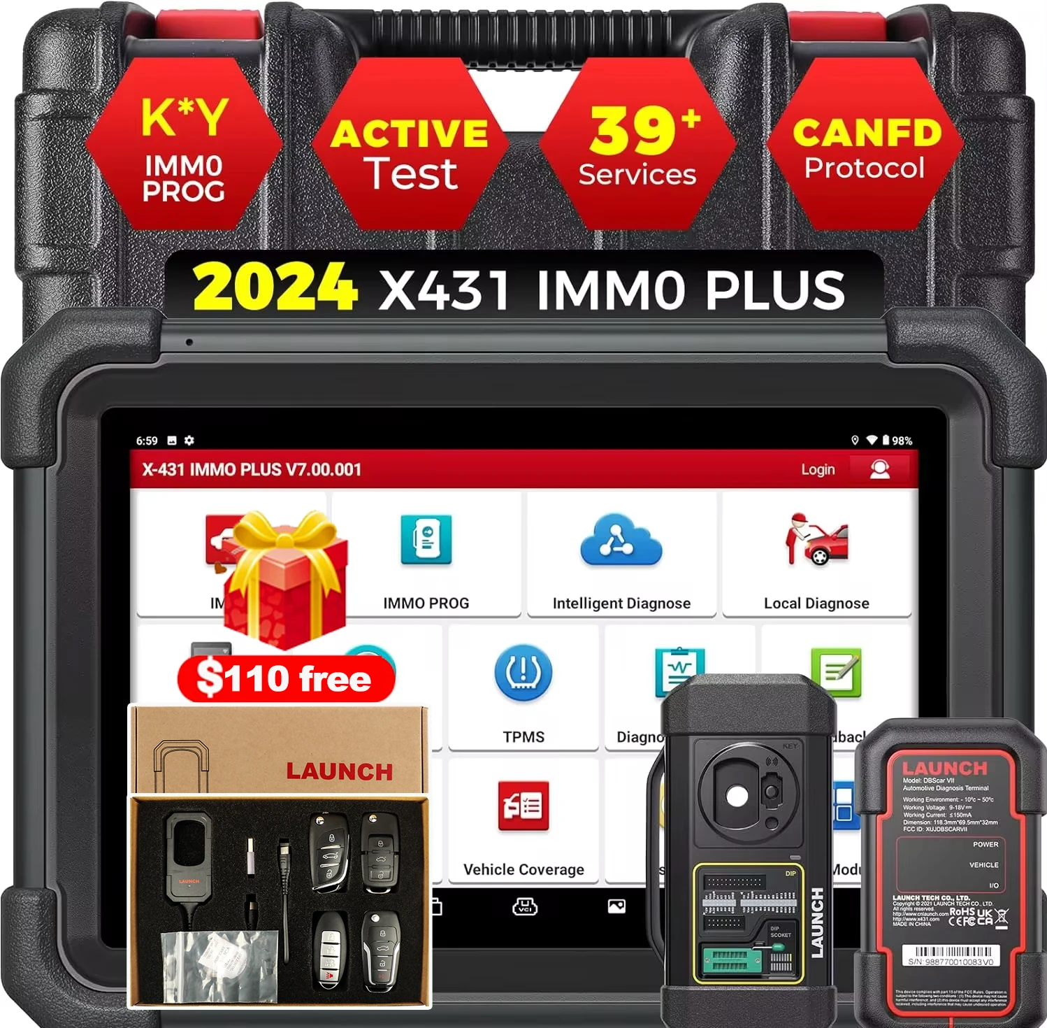 2024-LAUNCH-X431-IMMO-PLUS-Car-Diagnostic-Scanner-with-X-PROG-3-Key ...