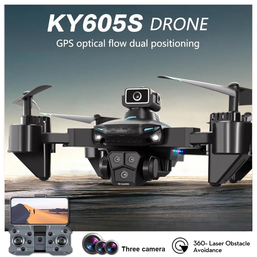 New KY605S Drone 4K 360° Obstacle Avoidance Wide Angle Professinal With ...