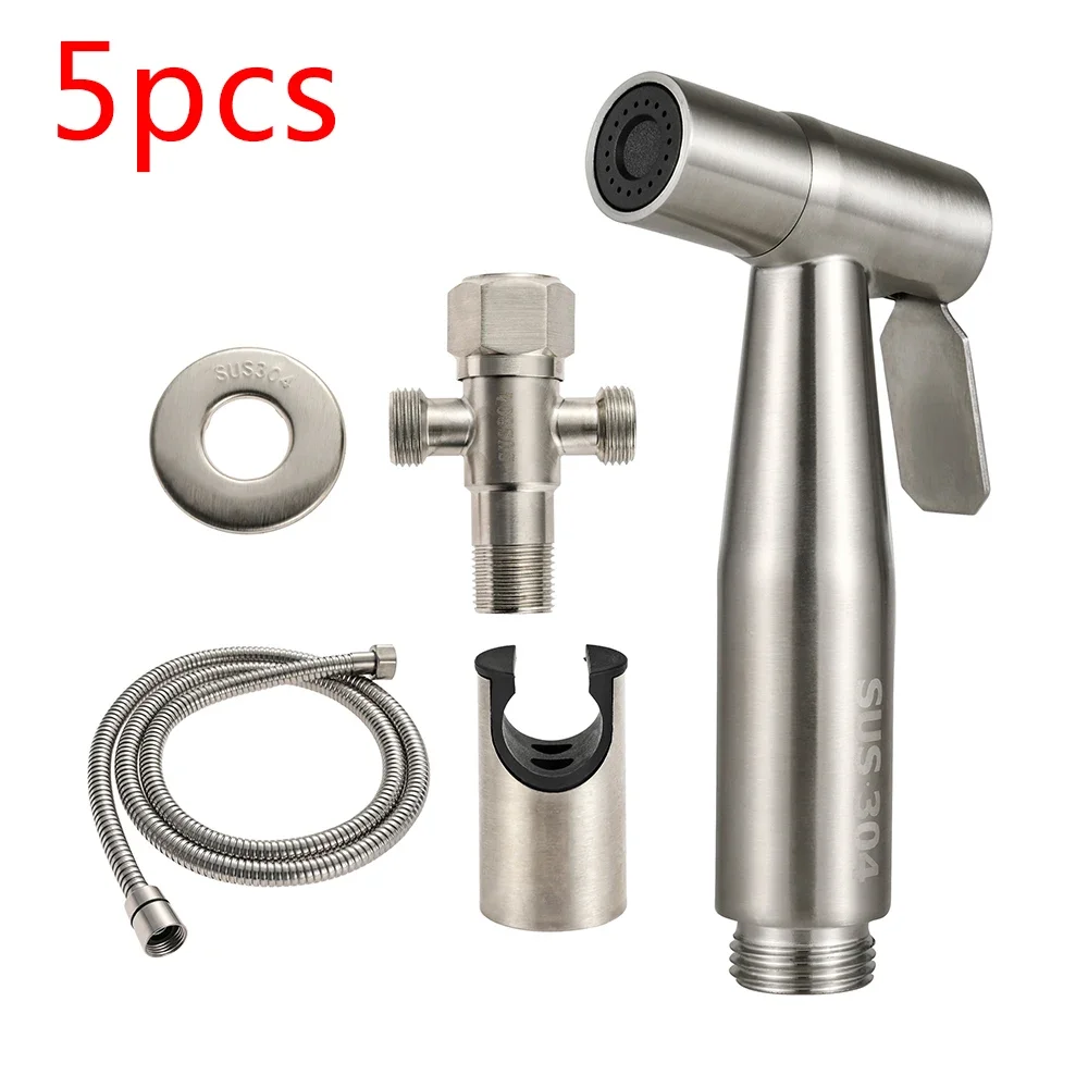 Handheld-Toilet-bidet-sprayer-set-Kit-Stainless-Steel-Hand-Bidet-faucet ...