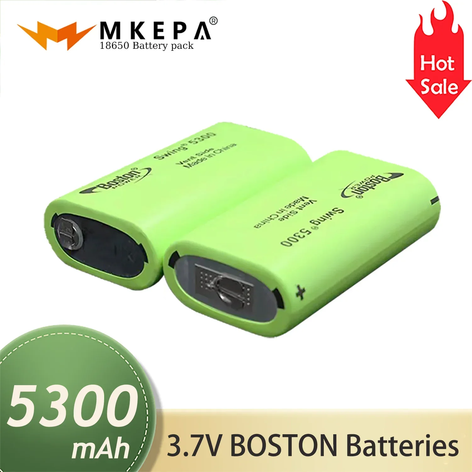 BOSTON 3.7V 5300mAh Lithium 18650 Battery 3 7v Rechargeable 18650 13A ...