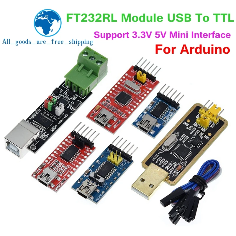 Ft232bl Ft232rl Basic Breakout Board Ftdi Ft232 Usb To Ttl 5v 3.3v Debugger Download Cable To ...