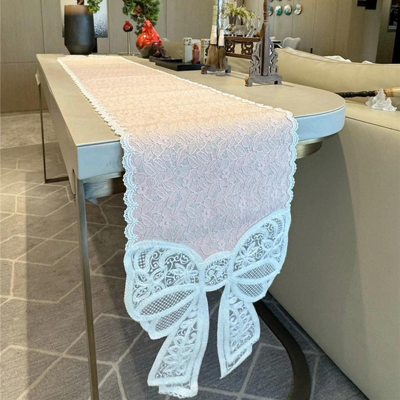 White-Lace-Table-Runner-Atmosphere-Home-Diningtable-Decorative-Cloth ...