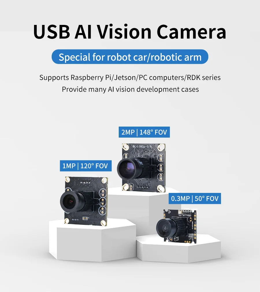 Мини-USB-модуль камеры HD AI Vision, широкоугольная плата без привода ...