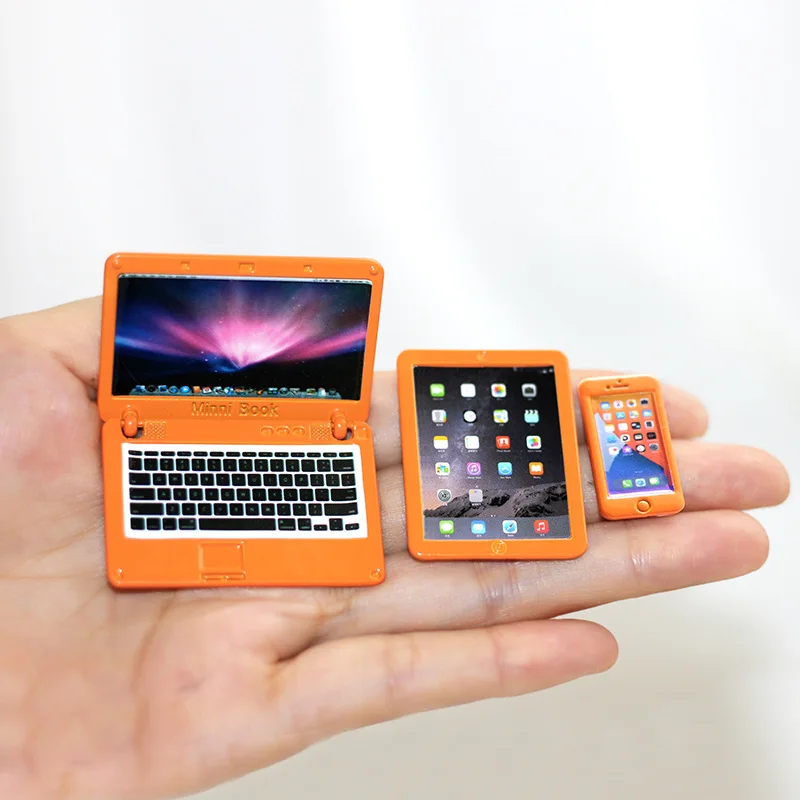 Miniatur-Artikel-falten-Laptop-f-r-Puppenhaus-Simulation-Mini-Computer ...