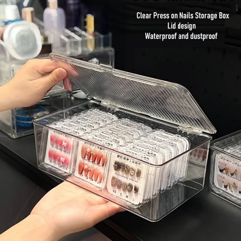 Clear-Press-On-Nails-Storage-Box-Nail-Art-Display-Box-Fake-Nail-Art ...