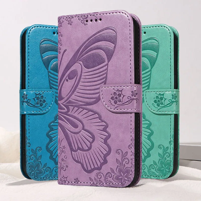 Butterfly-Animal-Flip-Leather-Case-For-Moto-G13-G23-G53-G73-G14-G32-G54 ...