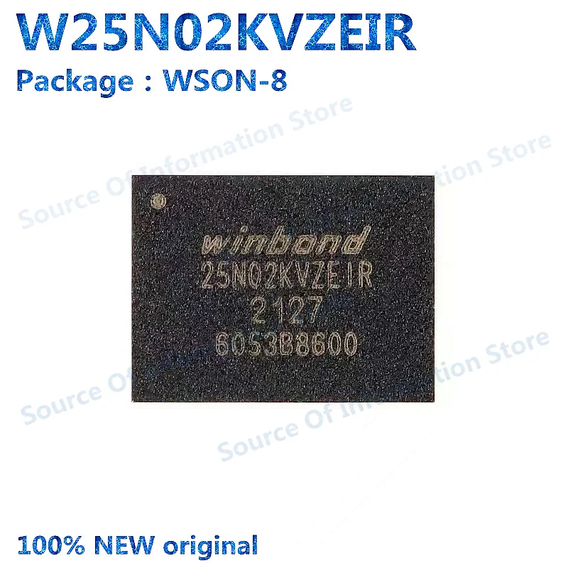 W25N02KVZEIR 2Gb Serial NAND Flash Chip 3V WSON-8 Memory Device for ...