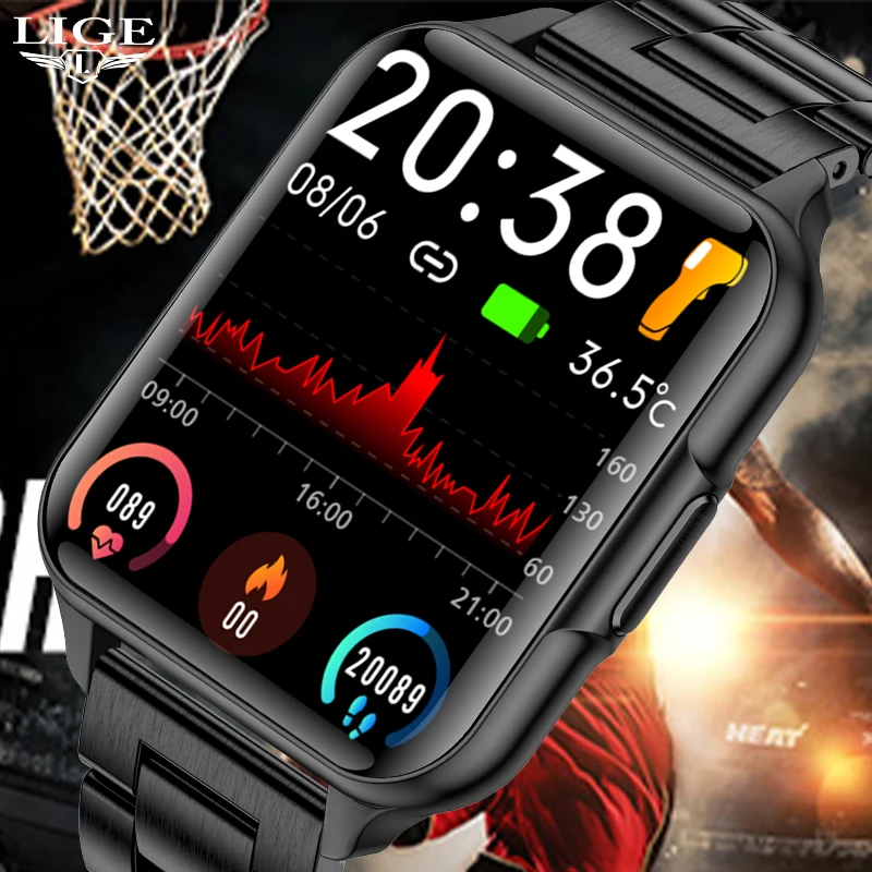 Smart Watch Men frequenza cardiaca temperatura corporea ossigeno nel ...
