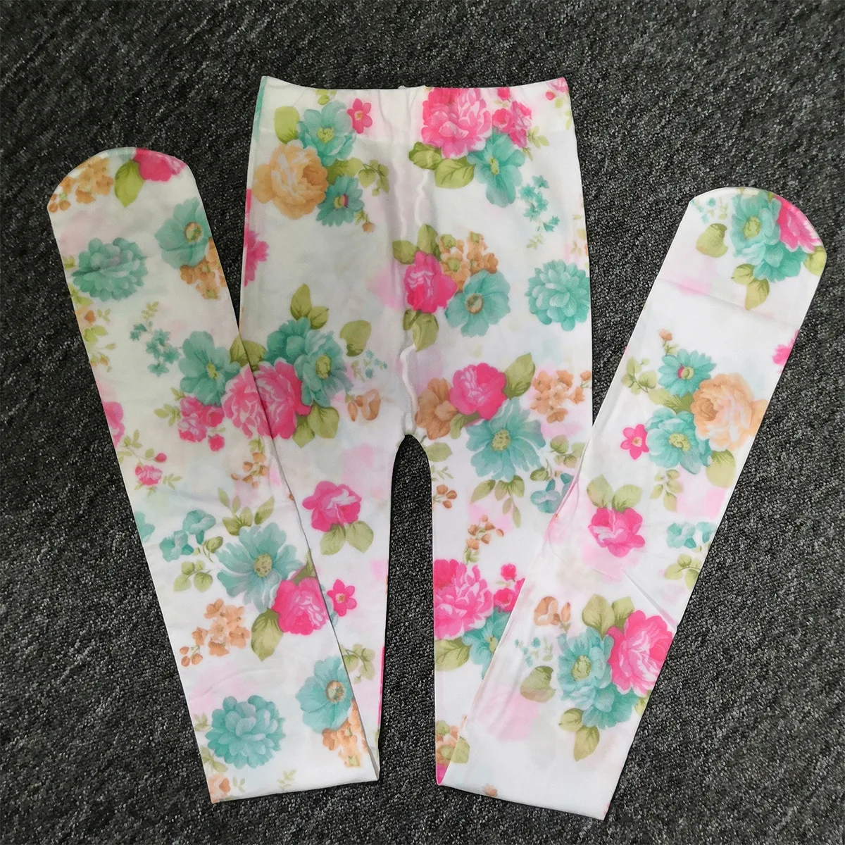 Women 18 Types Of Floral Prints Tights Spring Summer Printed Pantyhose ...