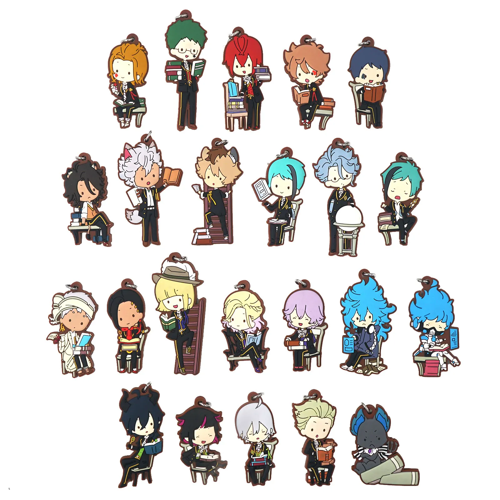 Twisted-Wonderland-Game-Rosehearts-Azul-Floyd-Idia-Malleus-Lilia-Rubber ...