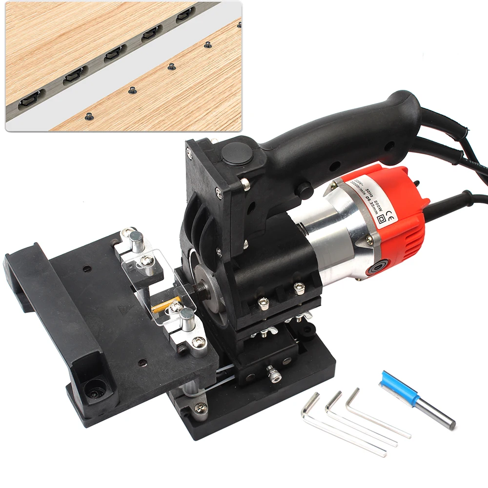 2 In 1 Invisible Fastener Opening Punching Locator Woodworking Trimming ...