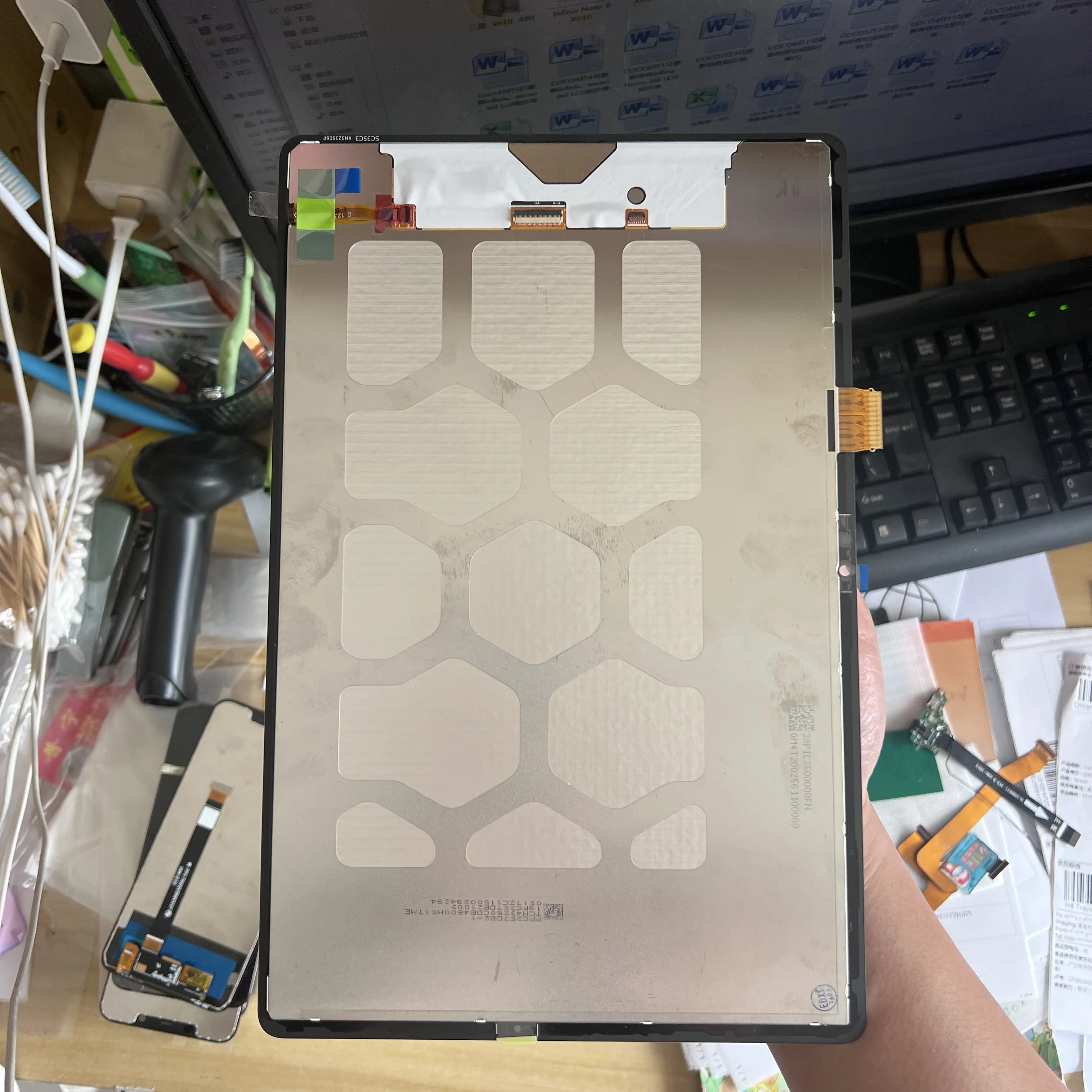 X610 X616 SM-X610 SM-X616B Lcd Premium para Samsung Tab S9 FE + Plus ...