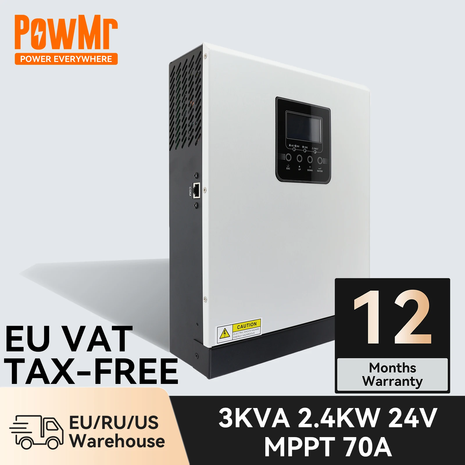 PowMr-2-4KW-Hybrid-Inverter-24V-3KVA-Solar-Inverter-Pure-Sine-Wave-MPPT ...