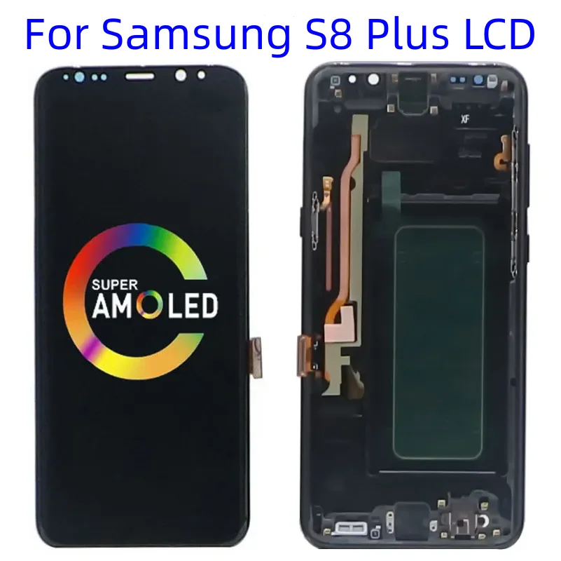 Original Display For Samsung Galaxy S8 Plus G955 G955F LCD With Frame ...