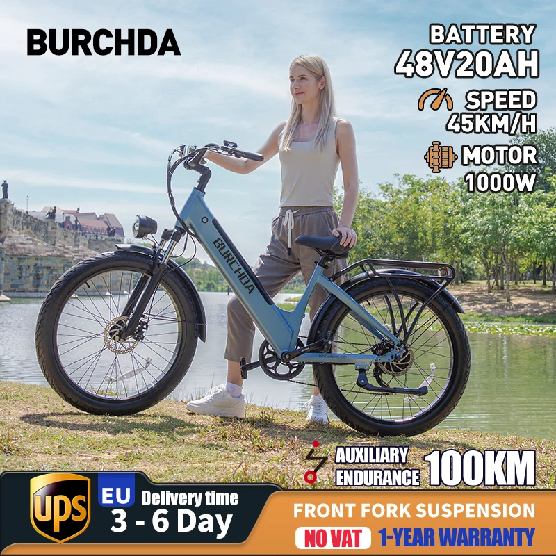 BURCHDA-AZ26-Bicicleta-El-ctrica-para-Adultos-1000W-48V-20AH-Bater-a ...