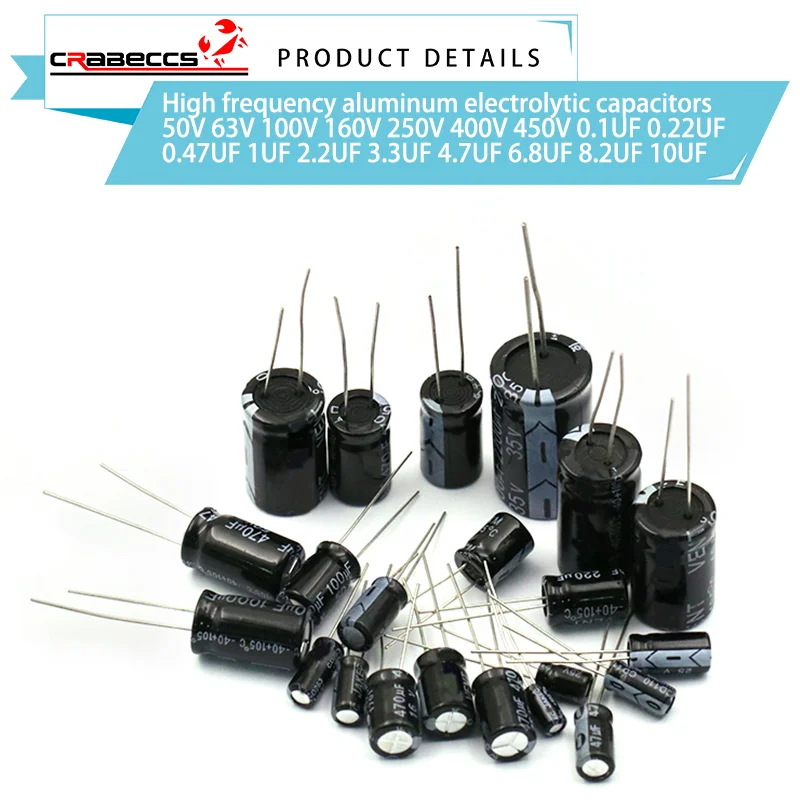16V 25V 35V 50V High Frequency Capacitor 10UF 22UF 33UF 47UF 100UF 220UF 330UF 470UF 680UF ...